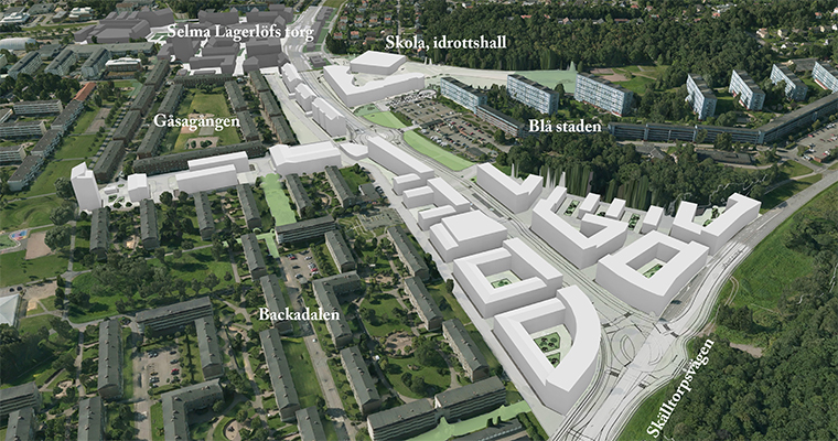 Backa - Skola och bostäder vid Gåsagången/norra Litteraturgatan - Plan- och byggprojekt ...